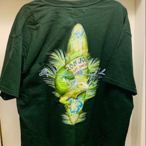 Ron Jon | Shirts | Ron Jon Surf Shop Mens Tee Shirt Xl Green | Poshmark